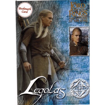 Legolas Two Towers Bookmark Card